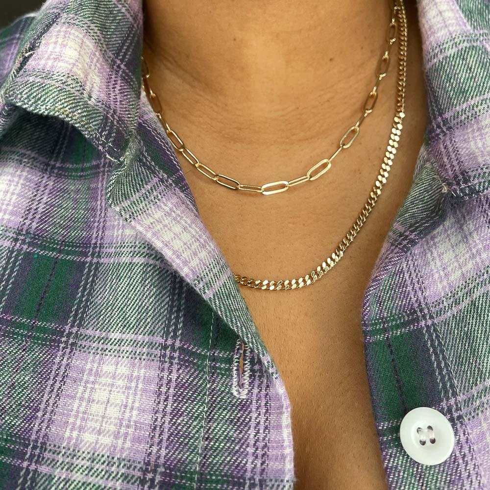 18k Gold Layered Miami Cuban Link Chain | Iridescent NYC